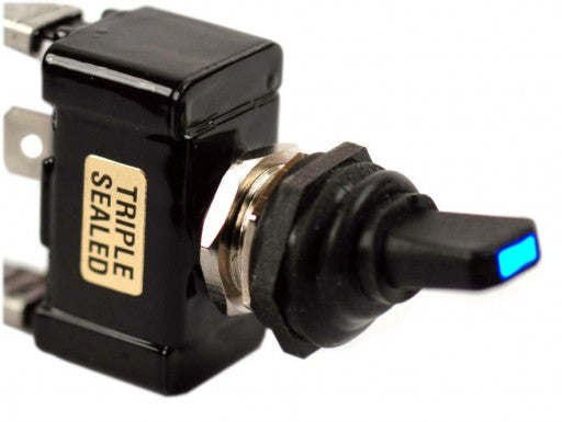 Triple Sealed Off-On Toggle Switch W/ Led Tip, Red, Blue or Green – K4SwitchesDirect.com