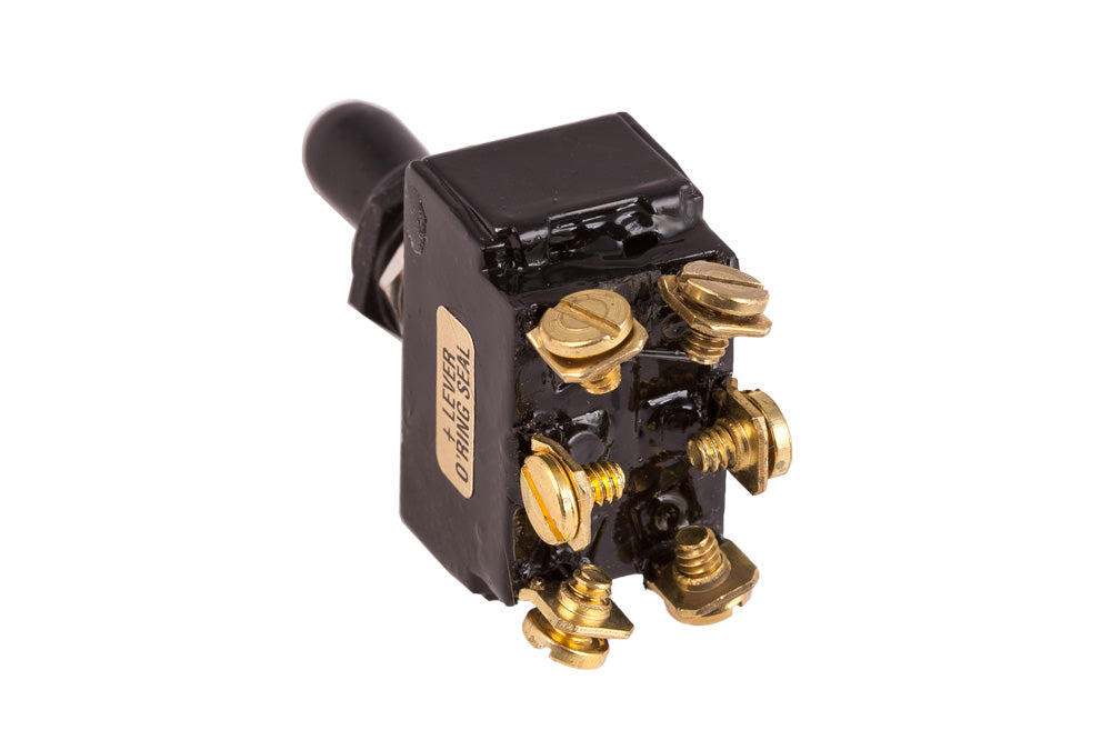 On-Off-On Triple Sealed Toggle Switch-Metal Lever-Double Pole ...