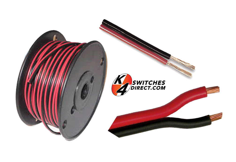 Bonded Parallel Wire - Red/Black – K4SwitchesDirect.com